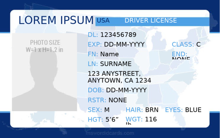 Drivers License Card 1 | PDF