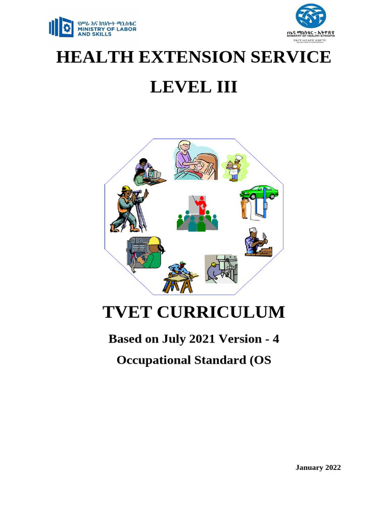 Health Extension Service Level III Curriculum | PDF | Occupational ...