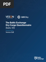 Baltic Exchange Dry Cargo Questionnaire | PDF