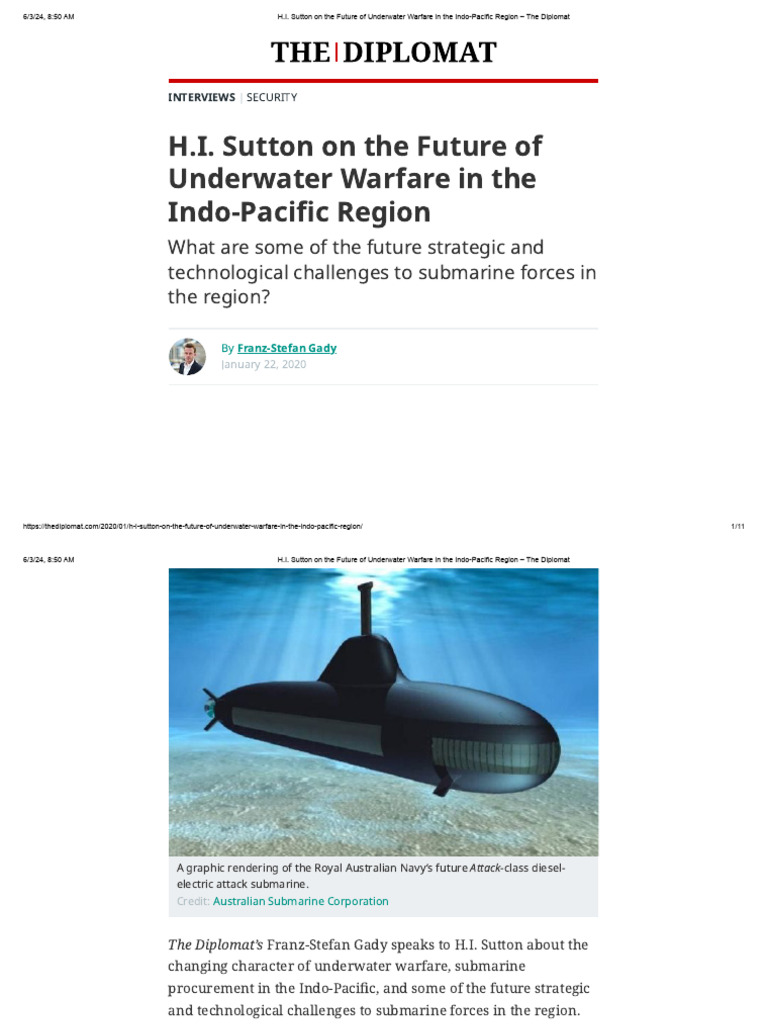 Future of Indo-Pacific Submarine Warfare | PDF | Submarines | Navies