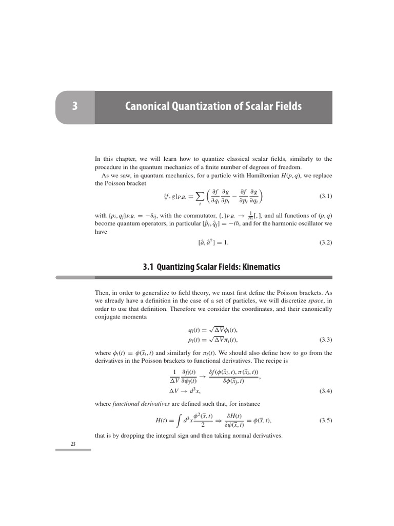 Scalar Field Quantization | PDF | Physics | Theoretical Physics