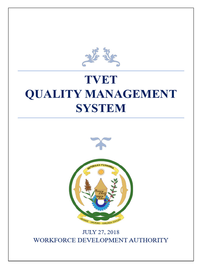 TVET Quality Management System Final Draft 27jul2018 | PDF | Vocational ...