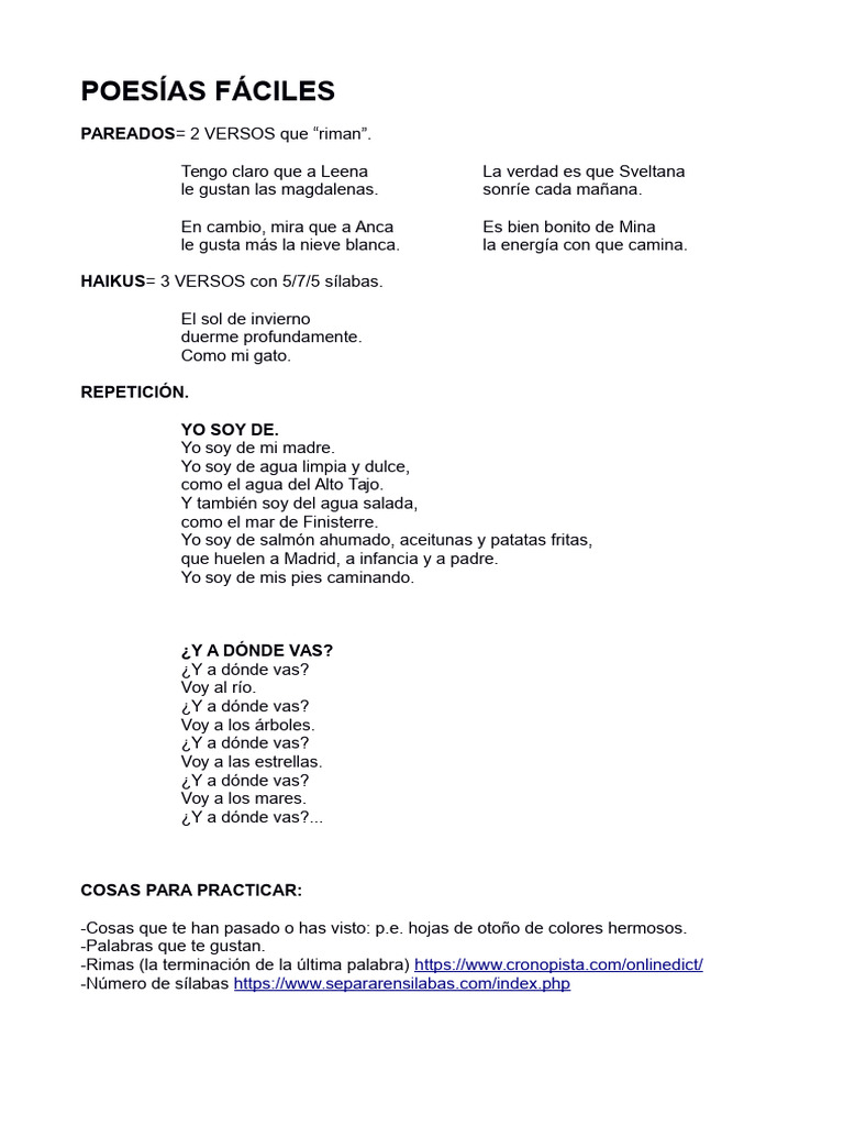 Trucos Para Escribir Poesia | PDF