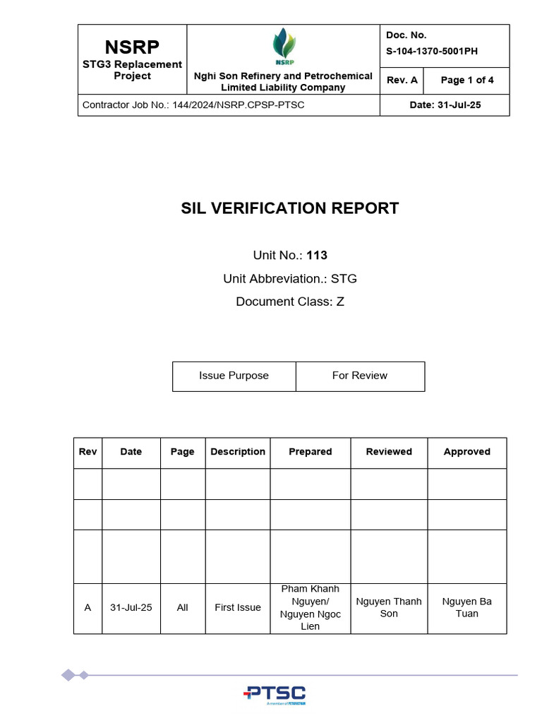 S 104 1370 5001PH - A SIL Verification Report | PDF | Reliability ...