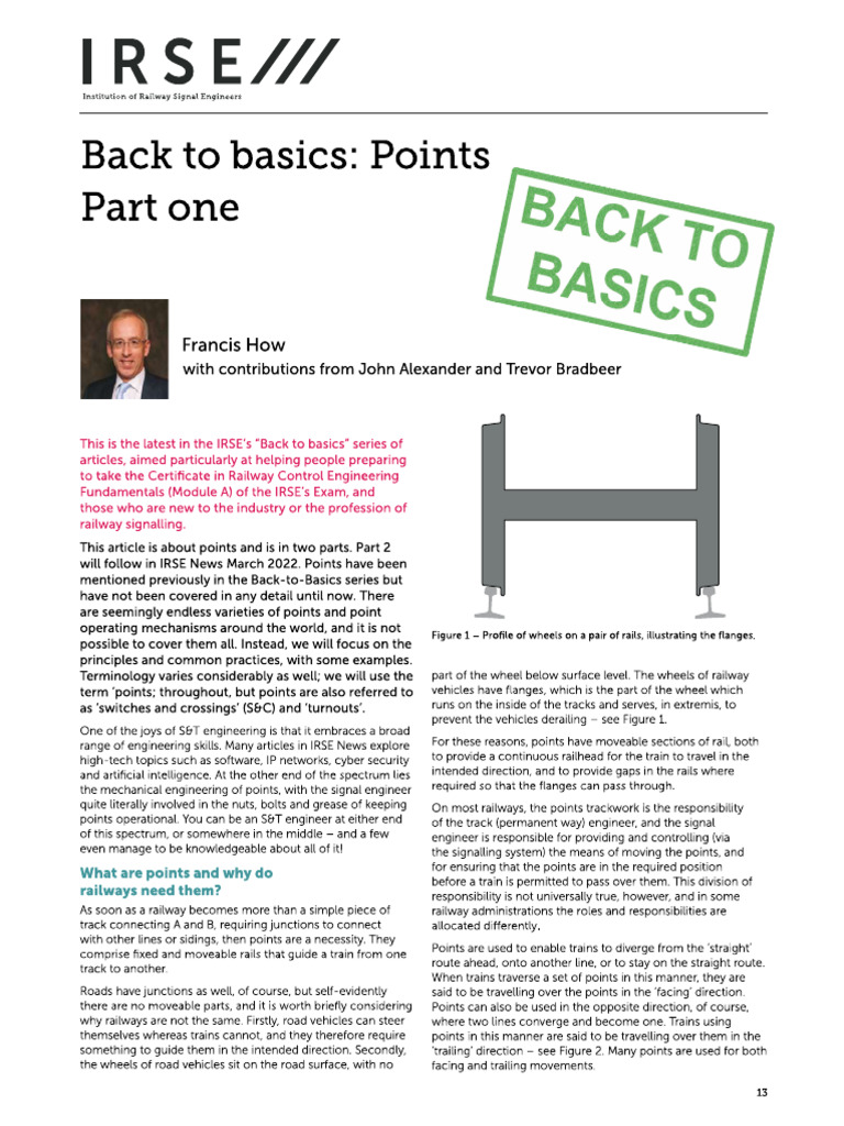 IRSE Module A: Switch Rail Components | PDF | Rail Transport | Rail ...