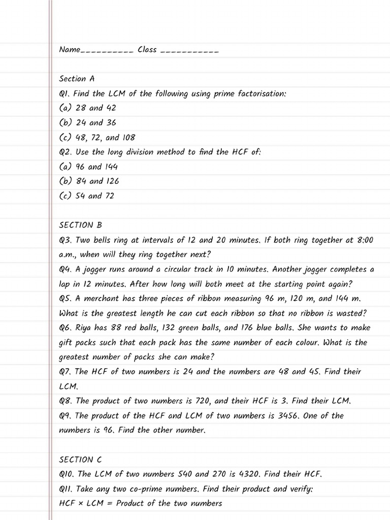 Class 5 Maths | PDF