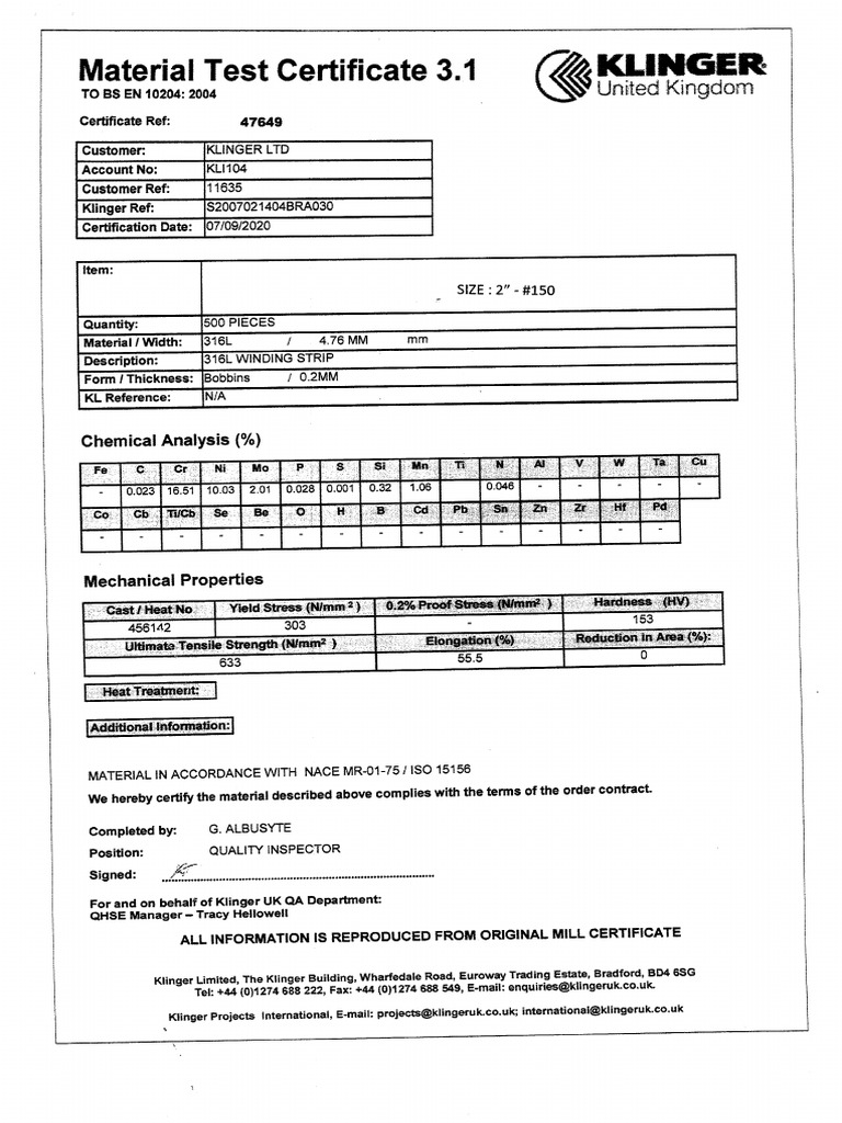 MTC SS 2in 150# | PDF
