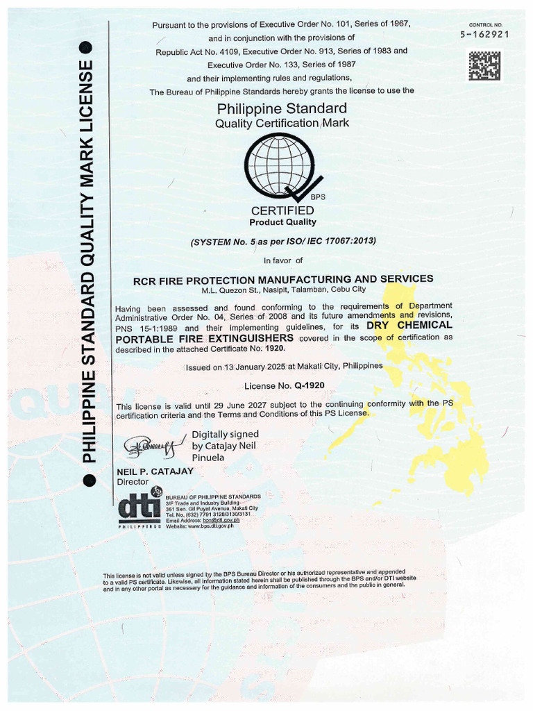 FIRE EX - Dry Chemical - PS License | PDF
