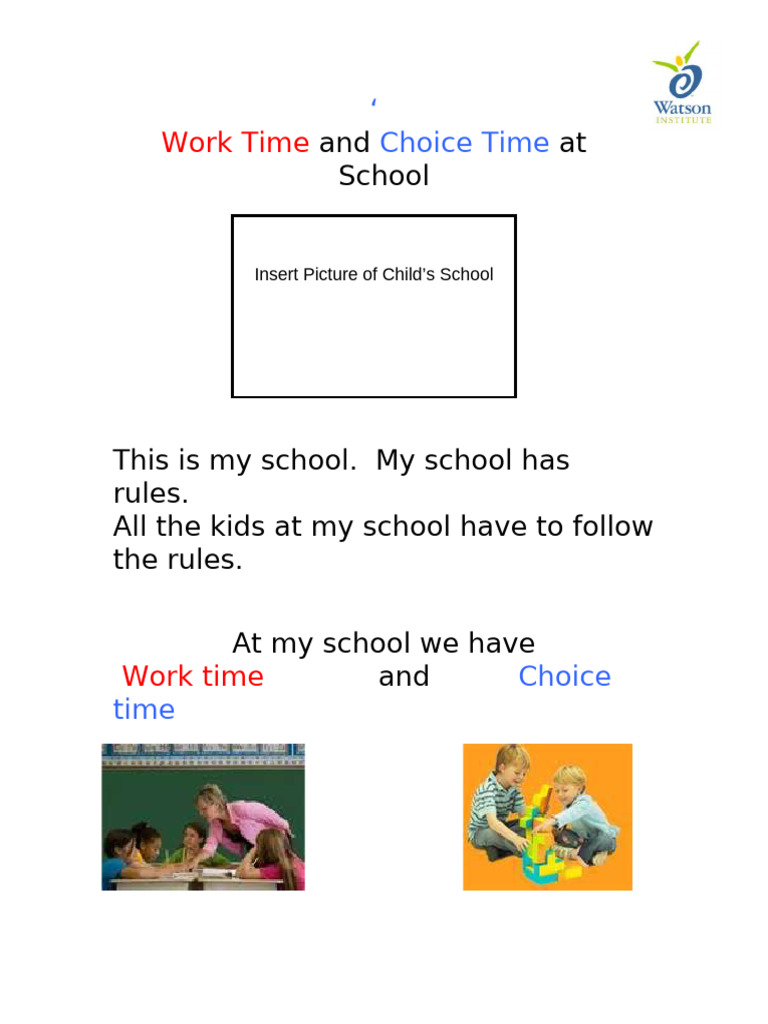 Work Time and Choice Time | PDF