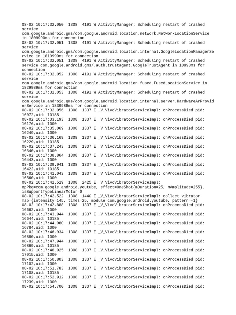 Log | PDF | Computer Architecture | Software Development