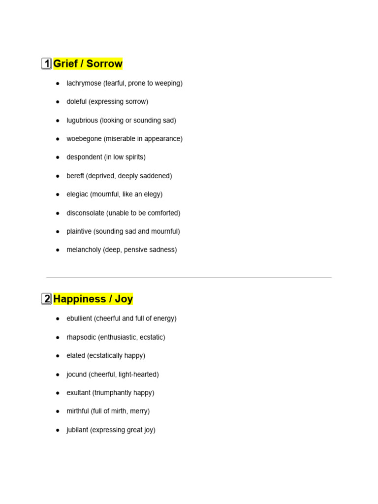 The Ultimate Vocab by EBF | PDF | Anger | Anxiety