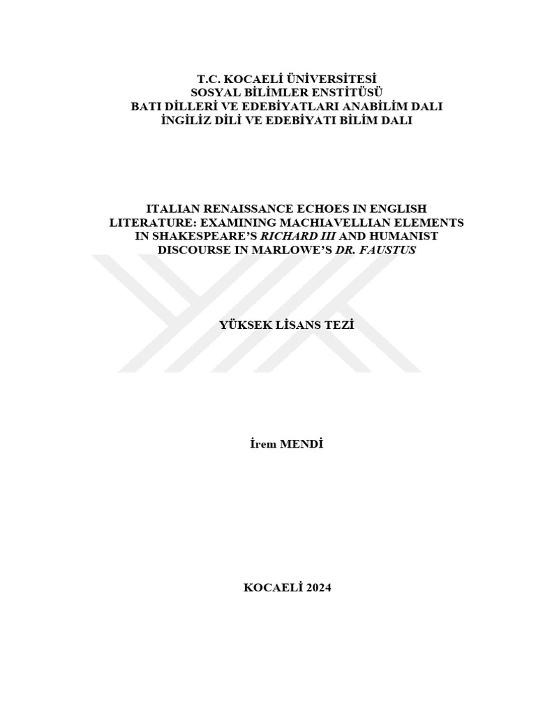 Richard Iii Dr. Faustus | PDF | Renaissance | Science