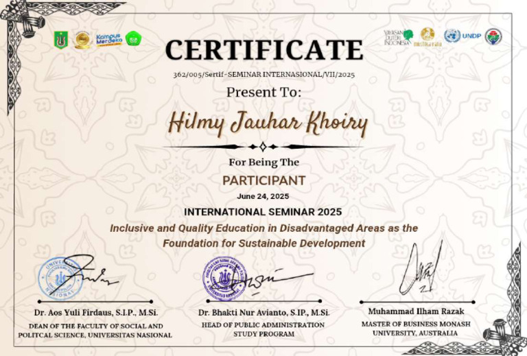 Hilmy Jauhar Khoiry - Compressed | PDF