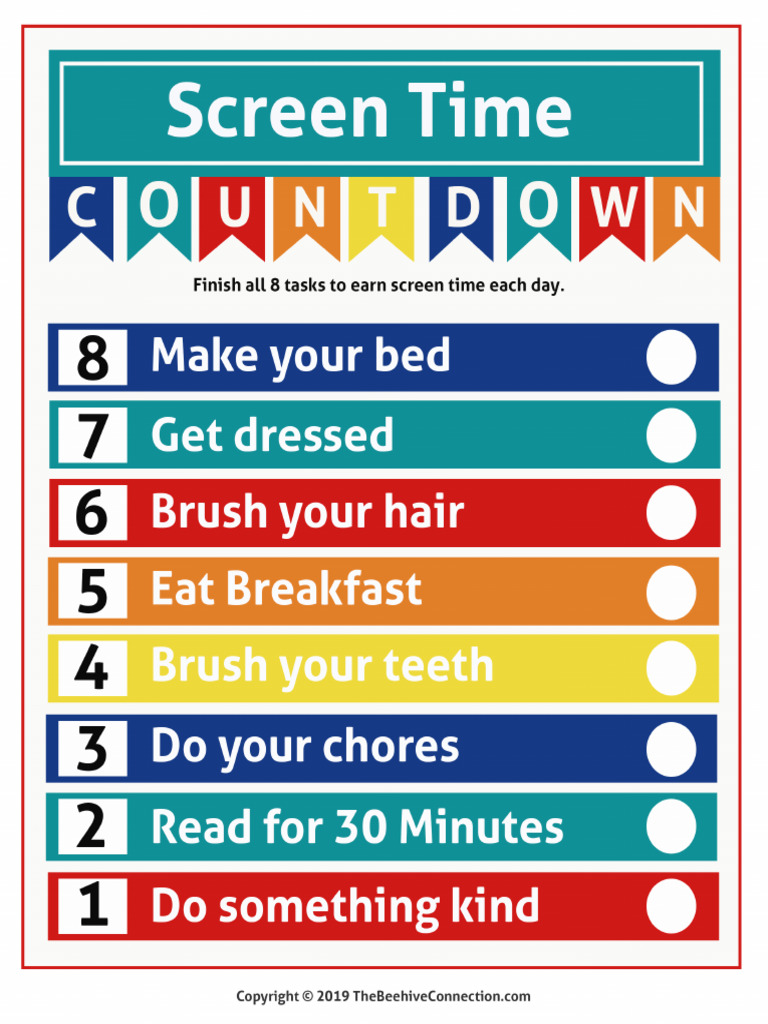 Screen Time Count Down | PDF