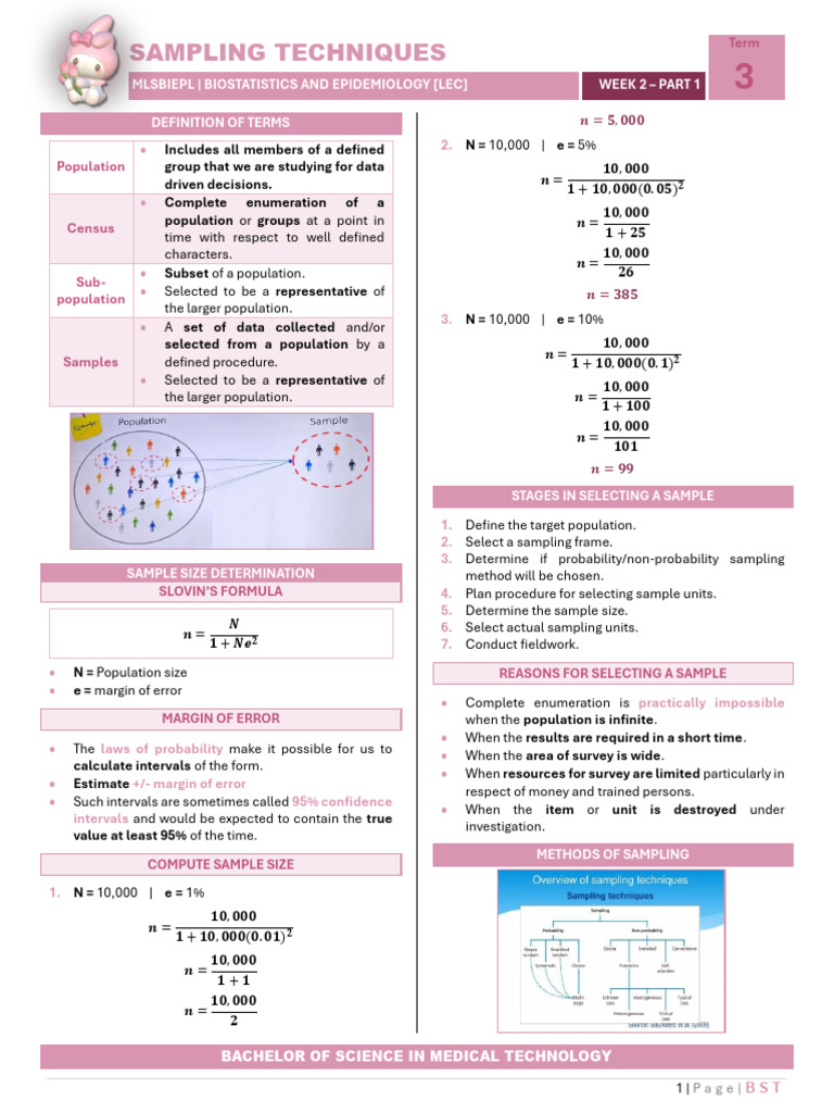 Sampling Techniques in Biostatistics | PDF | Sampling (Statistics ...