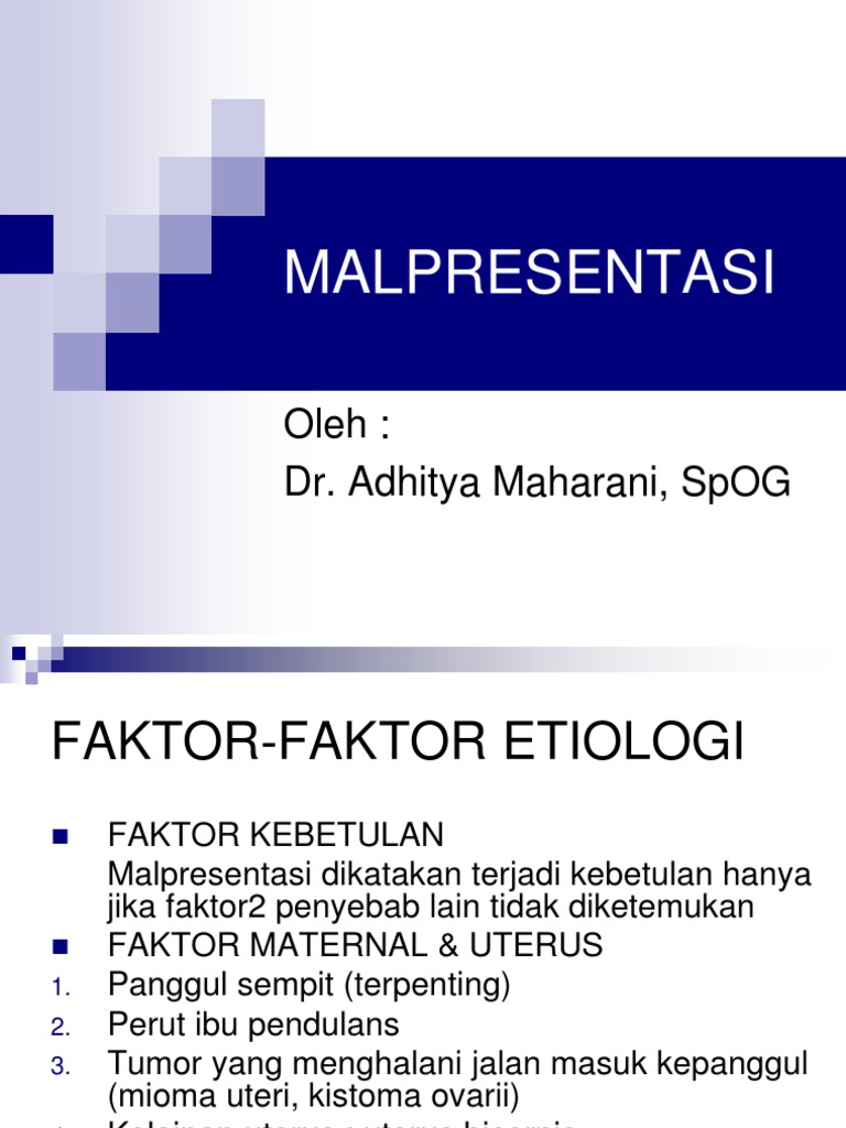 14 Malpresentasi | PDF