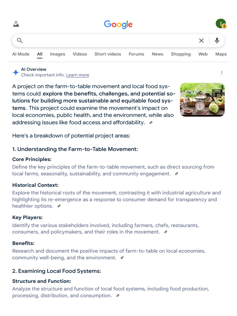 Project On Farm To Table Movement and Local Food System - Google Search ...