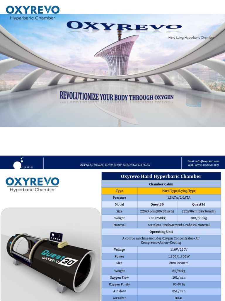 Oxyrevo Hard Lying Hyperbaric Chambers | PDF | Materials | Mechanical ...