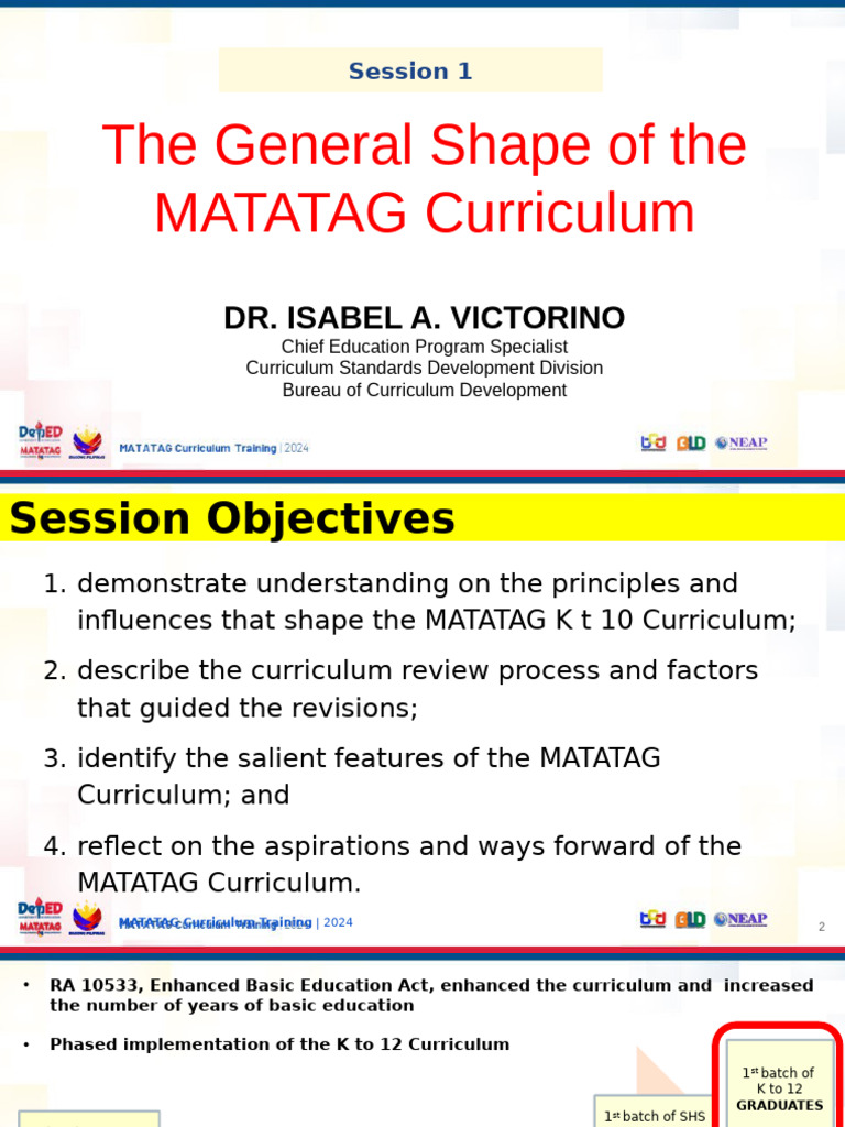 MATATAG General Shape | PDF | Curriculum | Learning