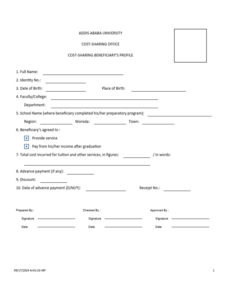 Beneficiary Profile Report | PDF