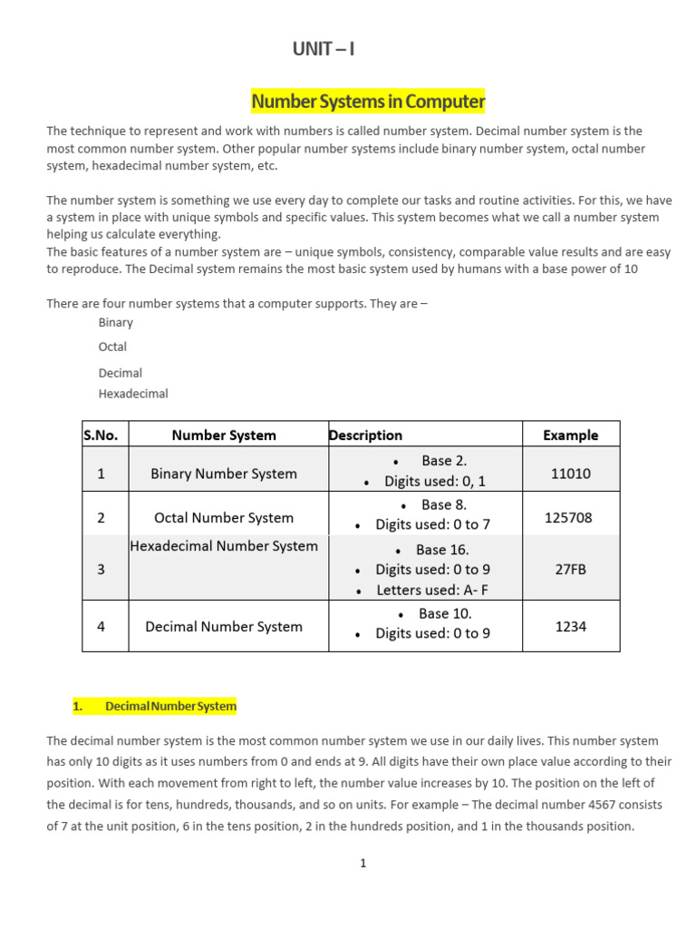 Understanding Computer Number Systems | PDF | Logic Gate | Computer ...