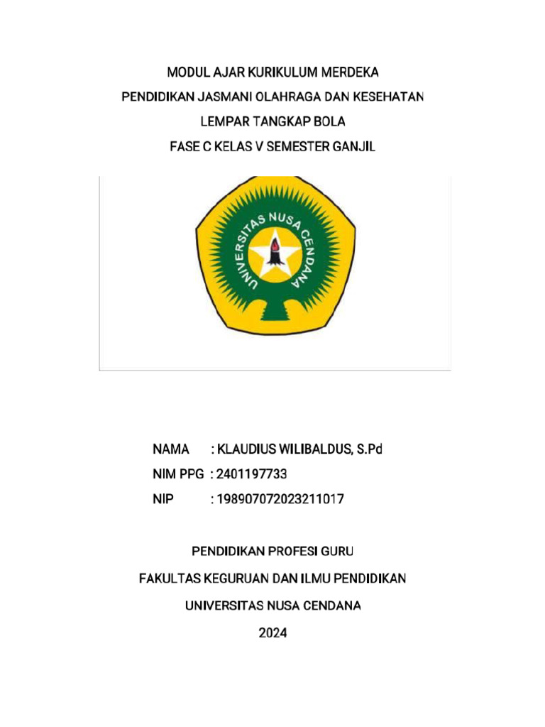 Cover Modul Ajar Ukin | PDF