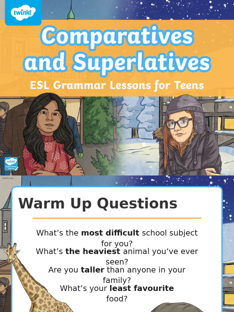 Comparatives and Superlatives Powerpoint Teens | PDF