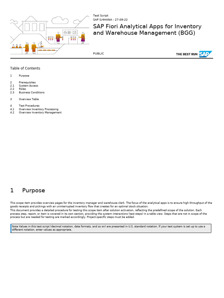 BGG - S4hana2022 - BPD - en - XX Sap | PDF | Inventory | Warehouse