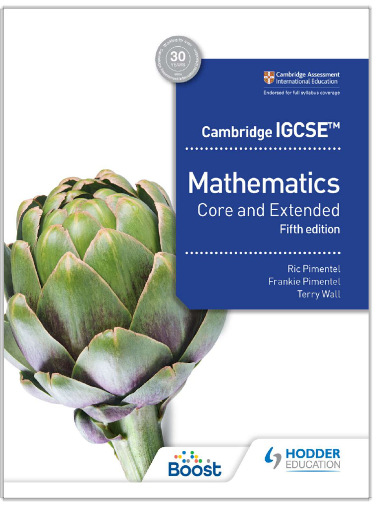 Cambridge IGCSE Mathematics - Core and Extended - Textbook | PDF