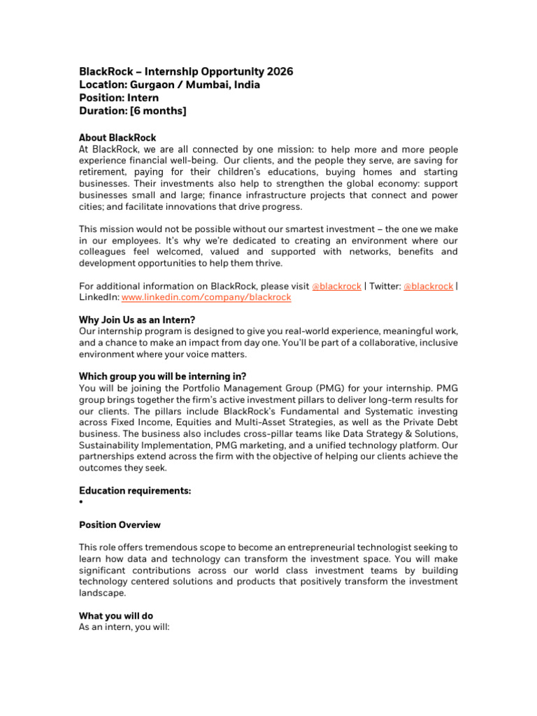 Intern JD_Portfolio Management Group (PMG) (1) | PDF | Analytics ...