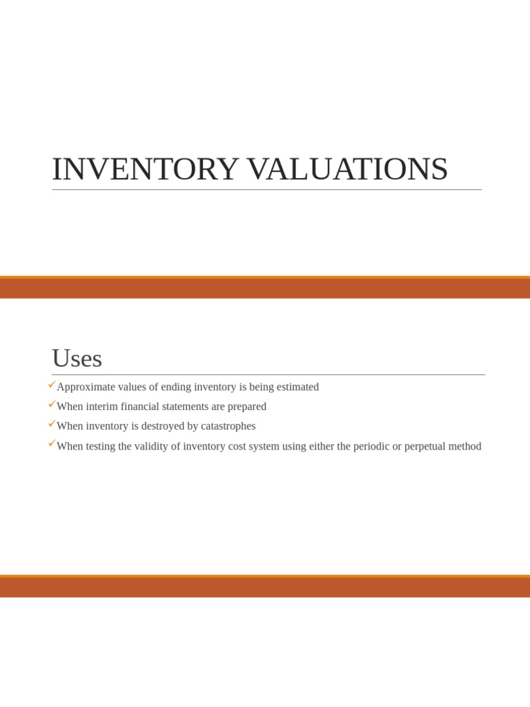 Inventory Valuation Methods Explained | PDF | Cost Of Goods Sold ...