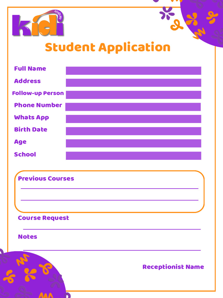 Student Application | PDF