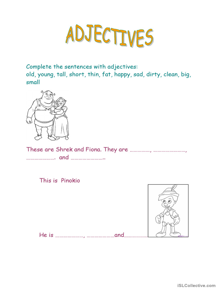 adjectives, es decir, adjetivos sobre personas | PDF