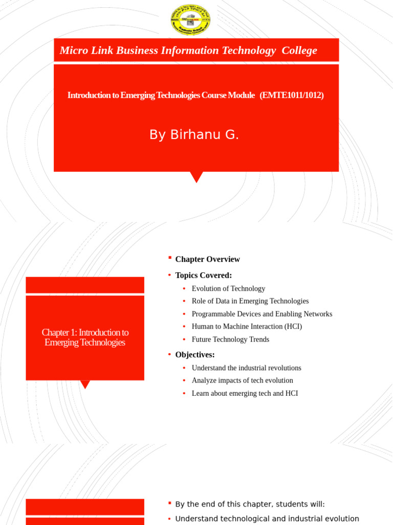 chapter-1 Introduction to Emerging Technologies [Autosaved] | PDF | Human–Computer Interaction ...