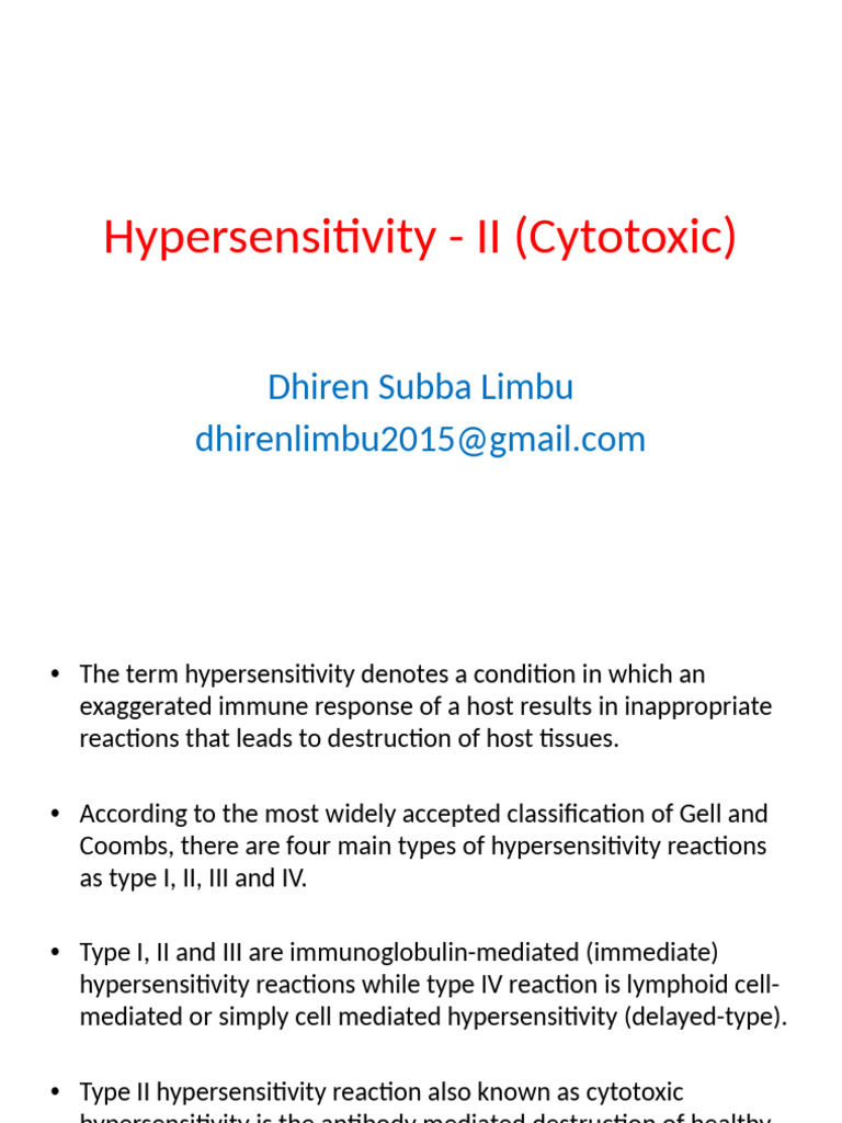 Type II Cytotoxic Hypersensitivity Explained | PDF | Immune System ...