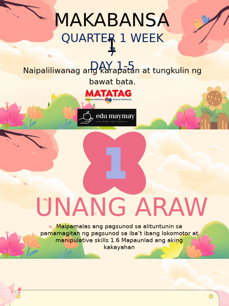 q1 Week7 Grade 1 Makabansa Matatag @edumaymay | PDF