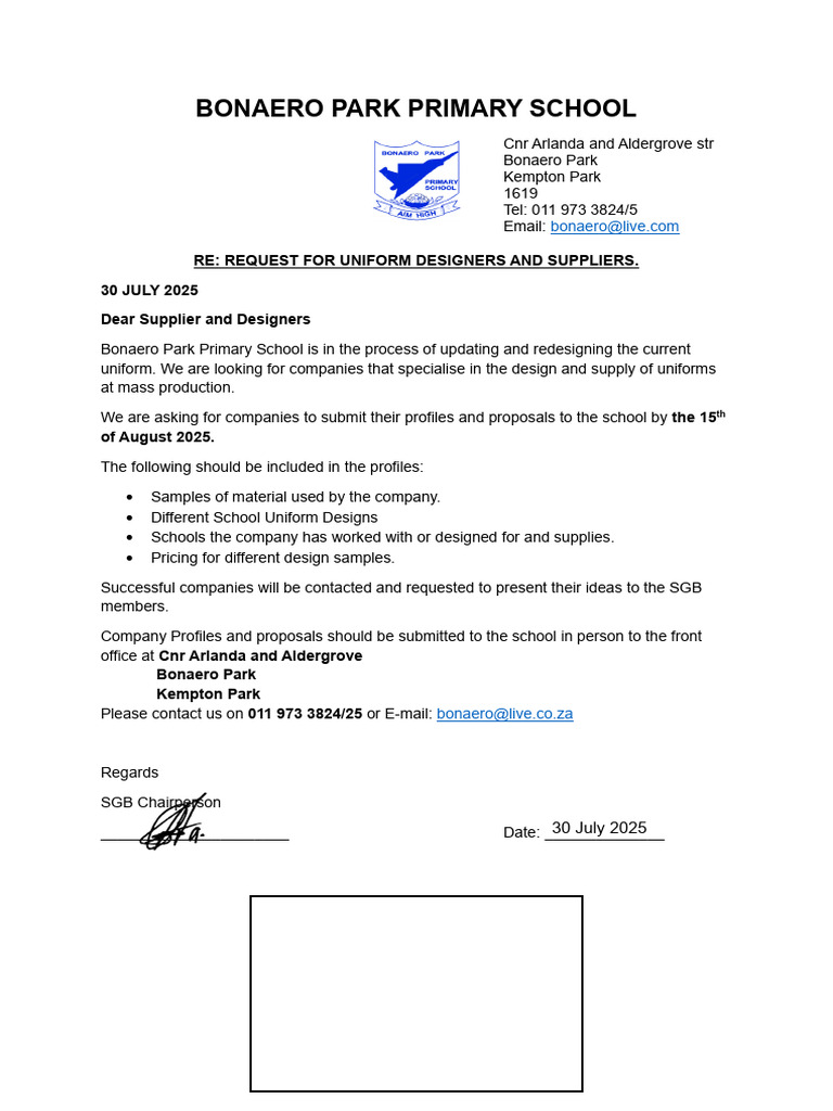 Uniform Letter of Invtitation To Tender | PDF