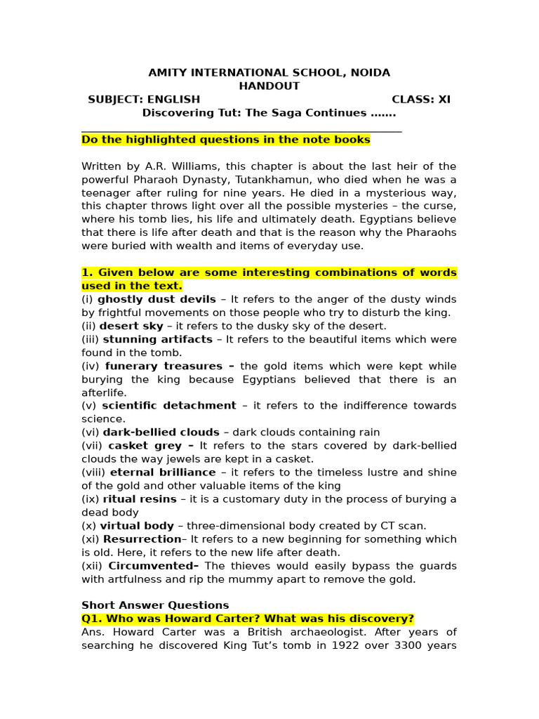 Unraveling King Tut's Mysteries | PDF | Tutankhamun | Akhenaten