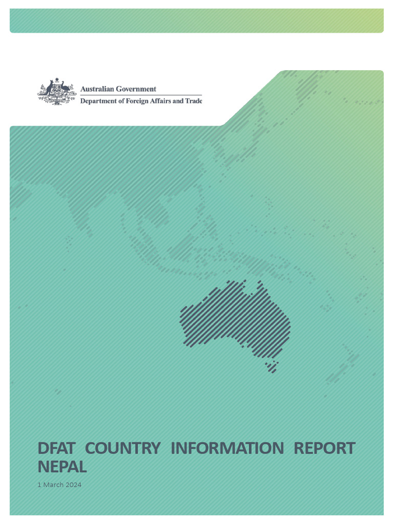 DFAT Nepal Country Report March 2024 | PDF | Nepal | Refugee