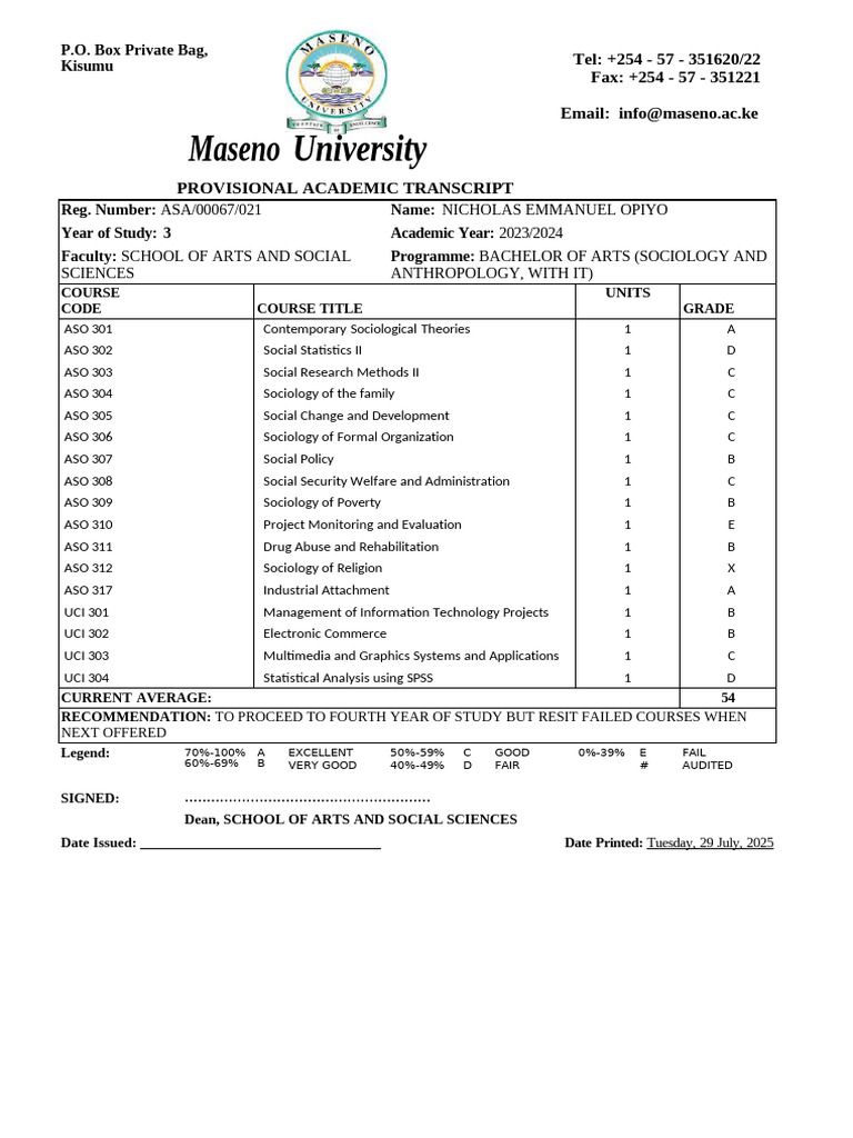 Transcript ASA00067021 | PDF | Liberal Arts Education | Science