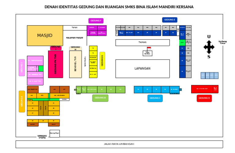 Denah Ruangan SMK Bisma Kersana | PDF
