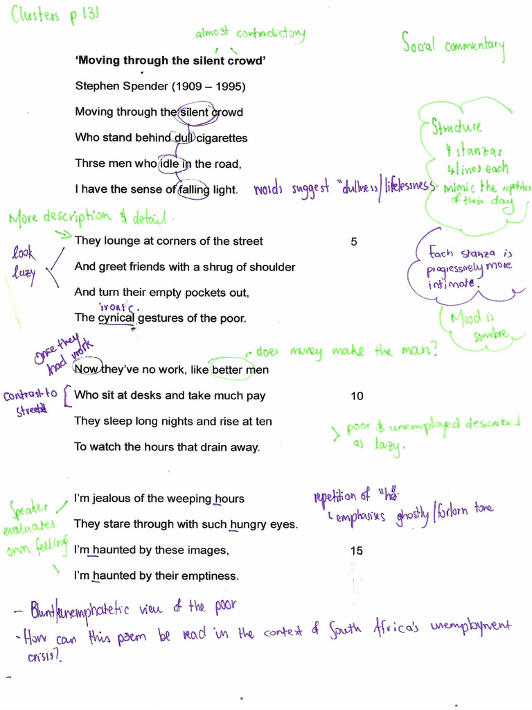 Moving Through Silent Crowd Annotated | PDF