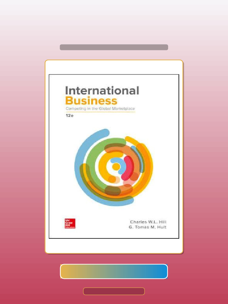 International Business Competing in The Global Marketplace 12th Edition ...