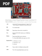 Pegatron Corporation 2AB6 Mainboard Specs | PDF