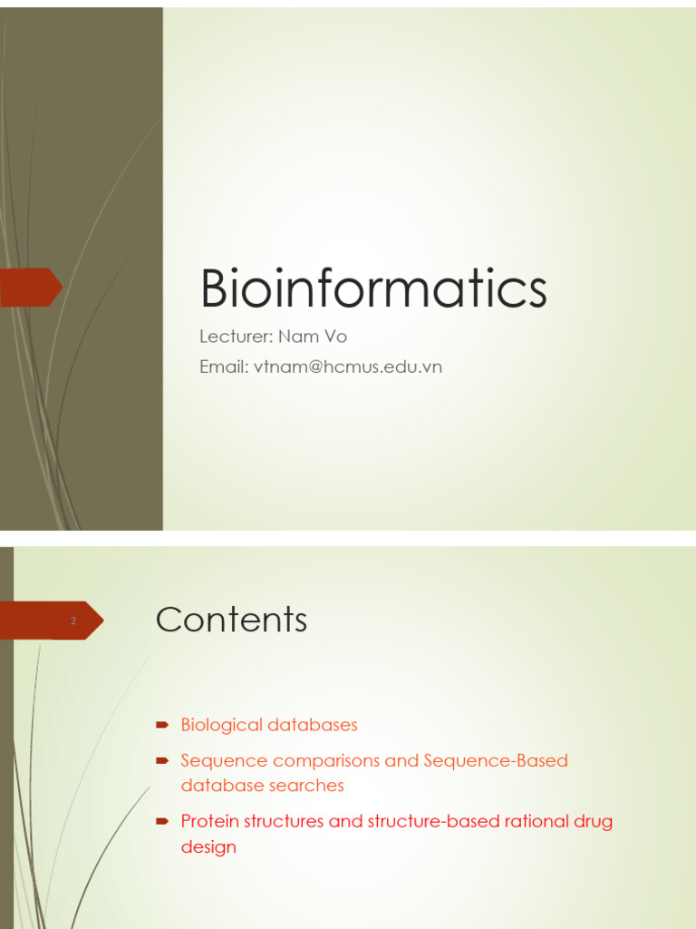 Bioinformatics Structural Bioinformatics | PDF