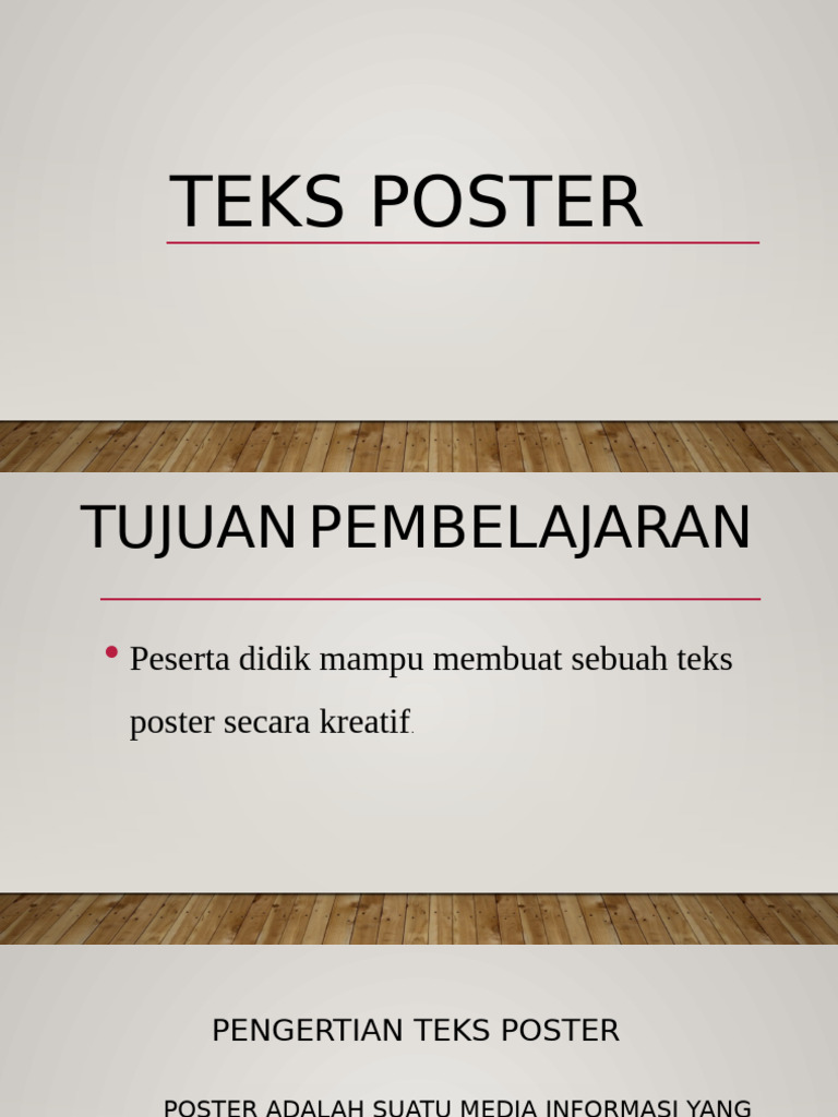 Teks Poster | PDF