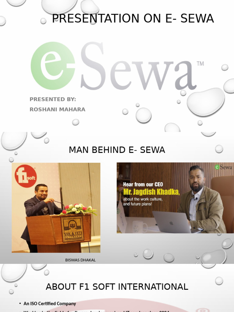 Presentation On E-Sewa | PDF | Voucher | Loyalty Program
