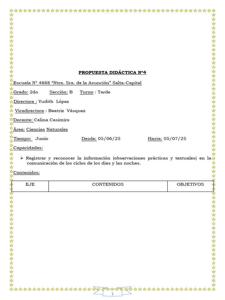Ciencias Naturales 4 2025 | PDF | Cielo | Dom