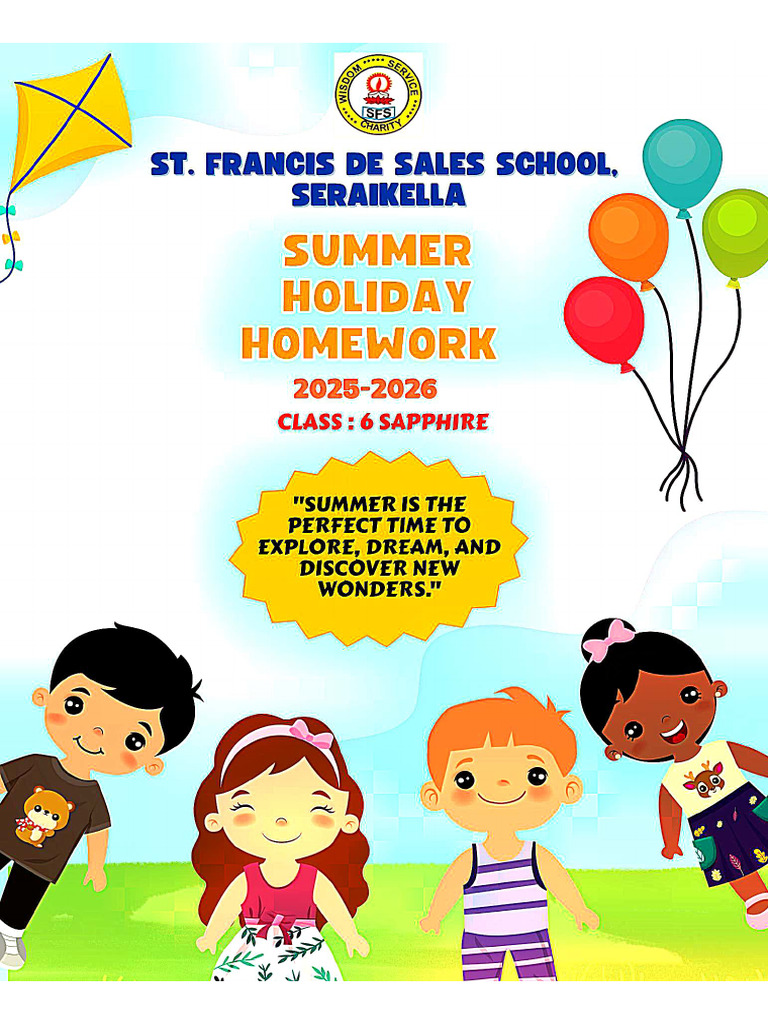 Holiday Homework Class 6 (3) | PDF