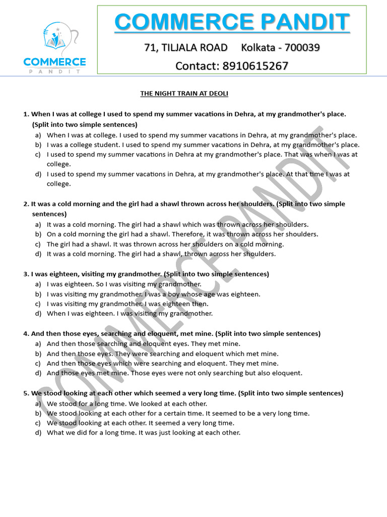 Splitting of Sentences - Exercises | PDF | Life Imprisonment